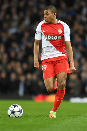 Kylian Mbappe Monaco During Uefa Champions Editorial Stock Photo ...