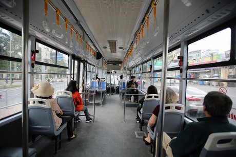People Sit Bus Rapid Transit Brt Editorial Stock Photo - Stock Image ...