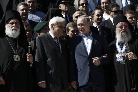 Russian President Vladimir Putin Visits Mount Athos - May 2016 Stock ...