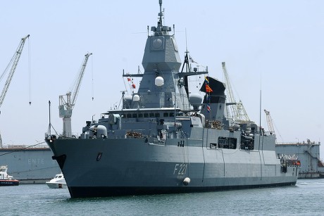 German Navy Frigate Hessen Arrives Harbor Editorial Stock Photo - Stock ...