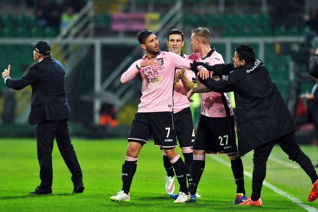 Palermos Defender Achraf Lazaar 2l Celebrates Editorial Stock Photo ...