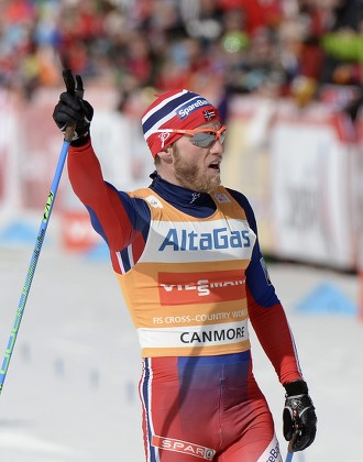 Martin Johnsrud Sundby Norway Celebrates After Editorial Stock Photo ...