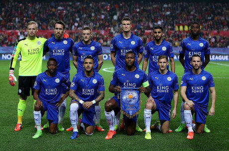 Leicester Team Group Before Uefa Champions Editorial Stock Photo ...