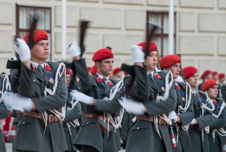 Austrian Honor Guards Perform During Military Editorial Stock Photo ...