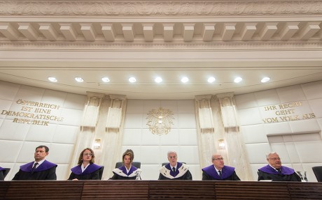 President Austrian Constitutional Court Vfgh Gerhart Editorial Stock ...
