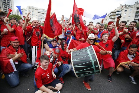 Albanian Fans Gather Near Stadium Before Editorial Stock Photo - Stock ...