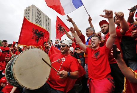 Albanian Fans Gather Near Stadium Before Editorial Stock Photo - Stock ...