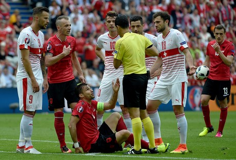 Albanias Captain Lorik Cana C Receives Editorial Stock Photo - Stock ...