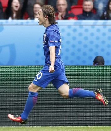 Luka Modric Croatia Celebrates After Scoring Editorial Stock Photo ...