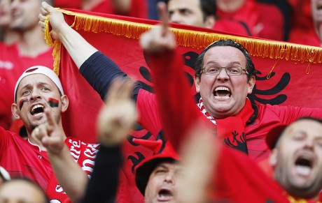 Albanian Fans Before Uefa Euro 2016 Editorial Stock Photo - Stock Image ...