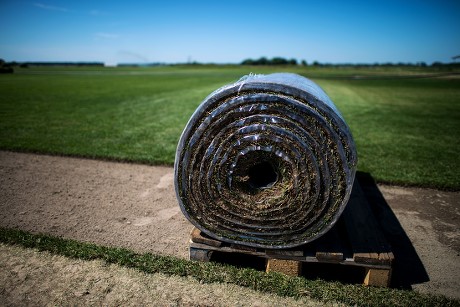 Roll Sports Turf On Field Turf Editorial Stock Photo - Stock Image ...