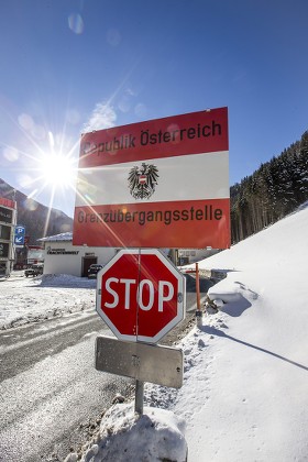 Border Sign Border Post Between Tyrol Editorial Stock Photo - Stock ...