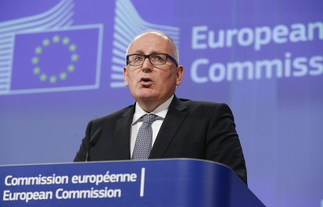 European Commission Vice President Dutch Frans Editorial Stock Photo ...