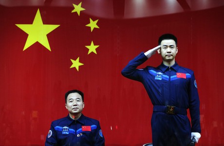 Chinese Astronaut Chen Dong R Salutes Editorial Stock Photo - Stock ...