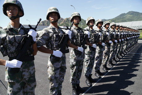 Chinese Soldiers Peoples Liberation Army Pla Editorial Stock Photo ...