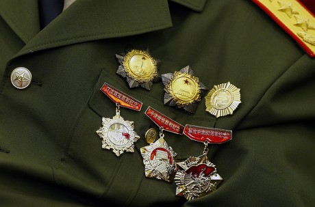 Chinese War Veteran Wears His Medals Editorial Stock Photo - Stock ...