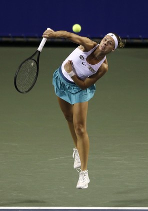 Magda Linette Poland Blasts Serve Against Editorial Stock Photo - Stock ...