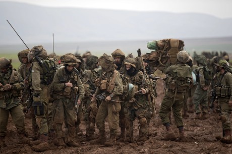 Israel Infantry Soldiers Marching During Training Editorial Stock Photo ...