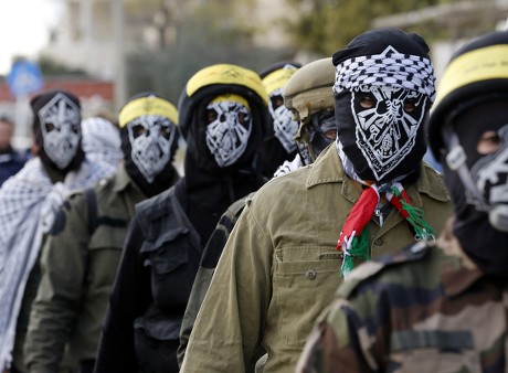 Masked Members Alaqsa Martyrs Brigades Coalition Editorial Stock Photo ...