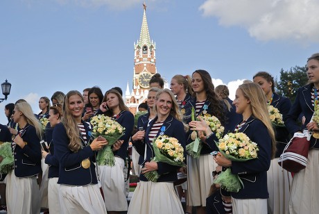 Russian Olympic Team Members Pose Picture Editorial Stock Photo - Stock ...