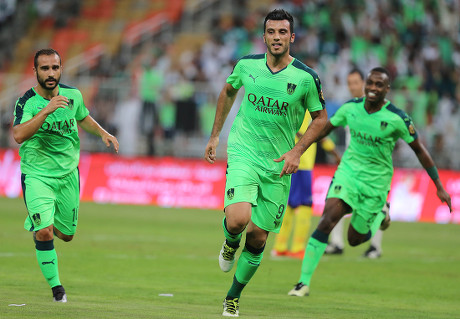 Alahli Player Omar Alsomah Celebrates After Editorial Stock Photo ...