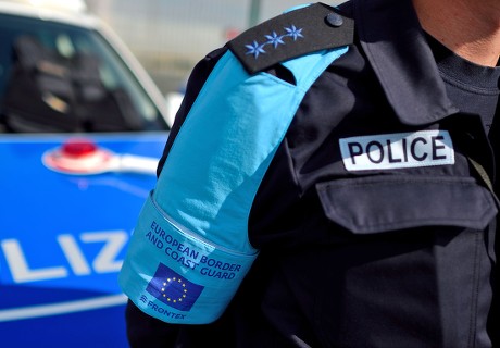 German Border Police Officer Poses During Editorial Stock Photo - Stock ...