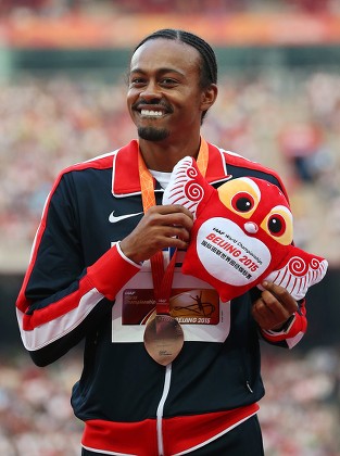 ARIES MERRITT USA CELEBRATES ON PODIUM Editorial Stock Photo - Stock ...