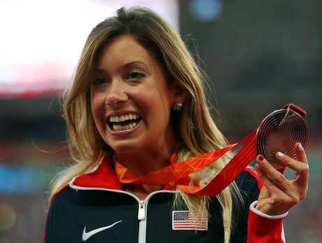 Emily Infeld Usa Poses Her Bronze Editorial Stock Photo - Stock Image ...