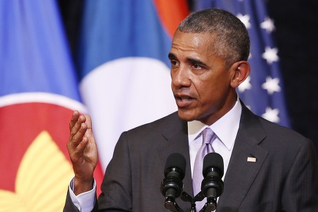 Us President Barack Obama Gestures While Editorial Stock Photo - Stock ...