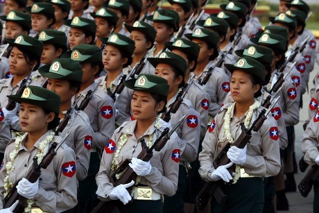 Myanmar Military Tanks Take Part Parade Editorial Stock Photo - Stock ...