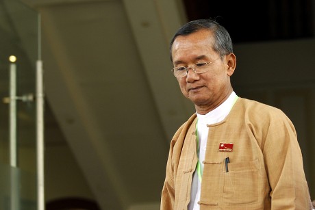 Myanmar President Htin Kyaw C Myanmar Editorial Stock Photo - Stock ...