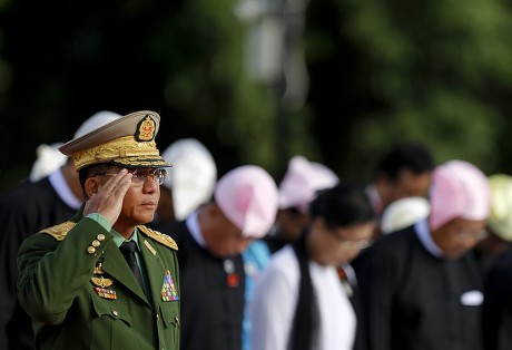 Myanmar Military Commanderinchief Senior General Min Editorial Stock ...