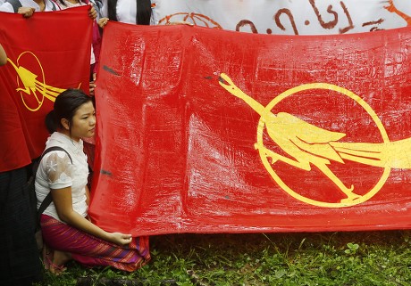 Participant Holds Student Union Flag She Editorial Stock Photo - Stock ...