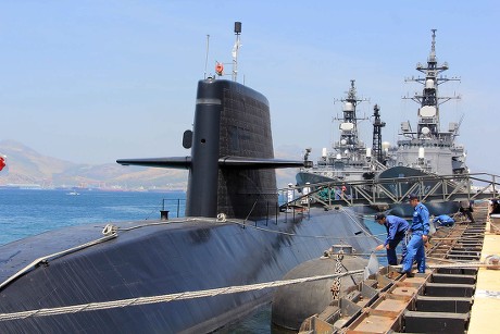 Crew Members Japanese Submarine Js Oyashio Editorial Stock Photo ...