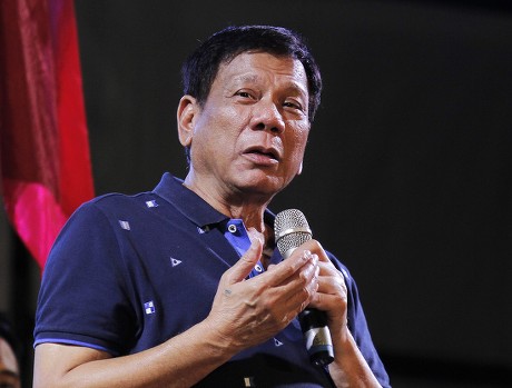 Filipino Presidentelect Rodrigo Duterte Speaks Supporters Editorial ...