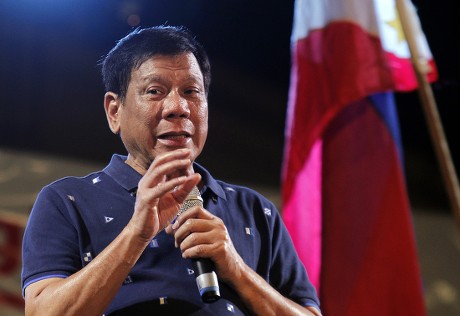 Filipino Presidentelect Rodrigo Duterte Speaks Supporters Editorial ...