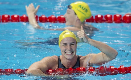 Bronte Campbell Australia Celebrates After Winning Editorial Stock ...