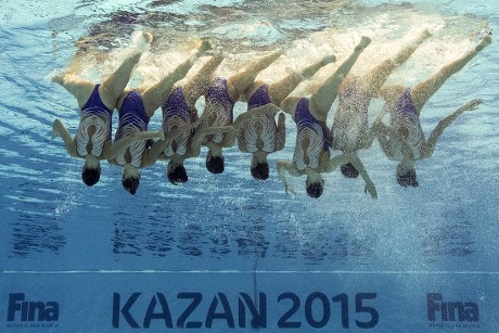 Team Russia Performs During Synchronized Swimming Editorial Stock Photo ...