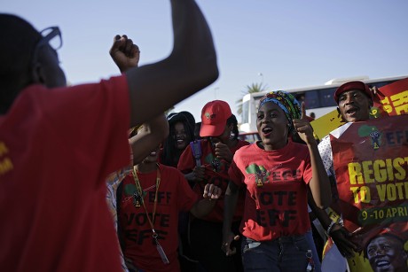 Supporters Economic Freedom Fighters Eff Dance Editorial Stock Photo ...