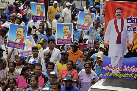 Opposition Supporters Carry Portraits Former Sri Editorial Stock Photo ...
