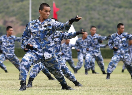 Chinese Marine Corps Perform During Opening Editorial Stock Photo ...