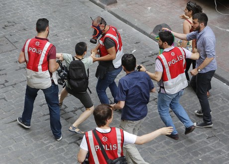 Participant Arrested By Turkish Police During Editorial Stock Photo ...