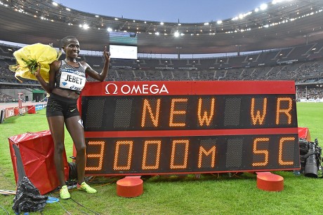Bahrain Athlete Ruth Jebet Celebrates Winning Editorial Stock Photo ...