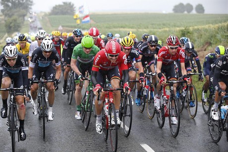 Peleton Ride Through Rain During 5th Editorial Stock Photo - Stock ...