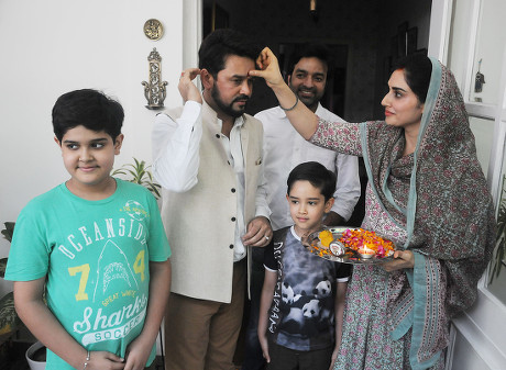 Shefali Thakur R Wife Anurag Thakur Editorial Stock Photo - Stock Image ...
