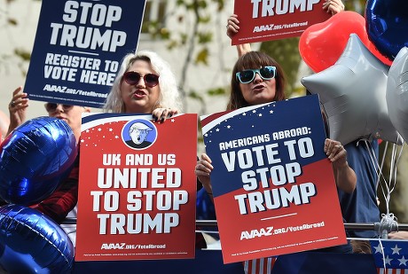 Stop Trump Campaigners On Board Stop Editorial Stock Photo - Stock ...