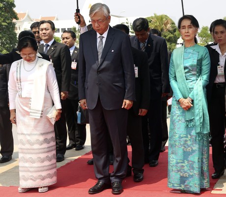 Visiting Myanmar President Htin Kyaw C Editorial Stock Photo - Stock ...