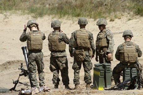 Us Soldiers During International Military Exercise Editorial Stock ...