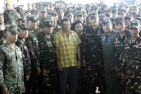 Philippine President Rodrigo Duterte C Poses Editorial Stock Photo ...