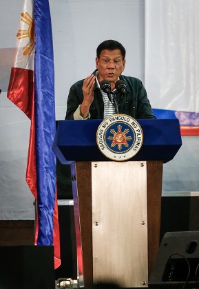 Philippine President Rodrigo Duterte Gestures His Editorial Stock Photo ...